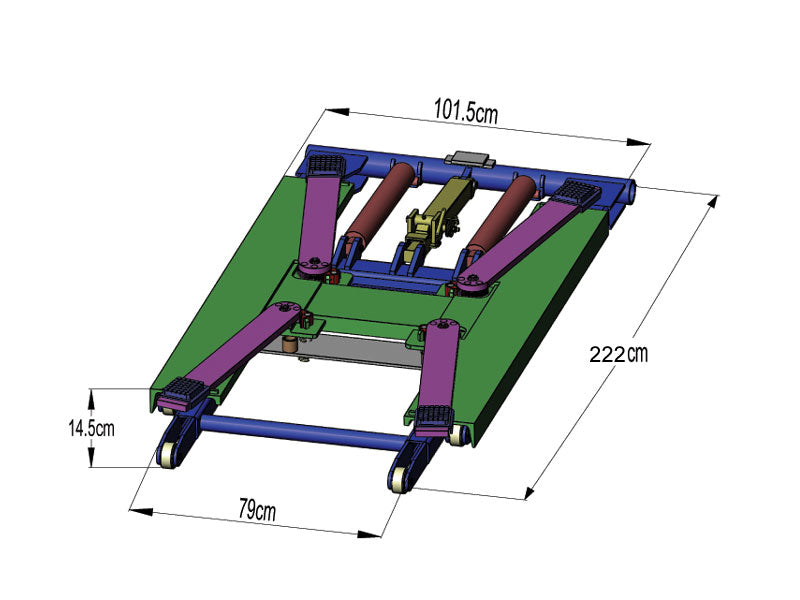 Mobil Service saxlyft - 2800 kg. - Basic line (JA2.8Mini) - Jema ...
